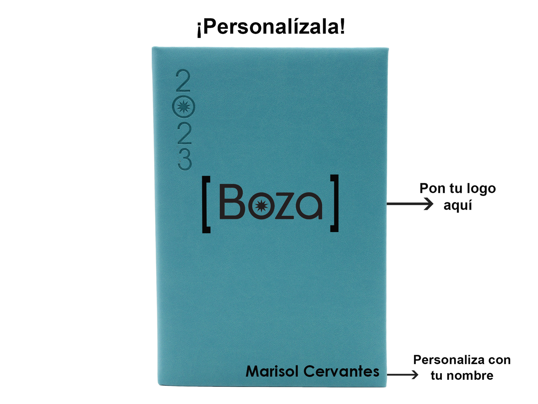 Agenda Boza 2023 Vinipiel Grabada Logo Personalizado — BozaMx